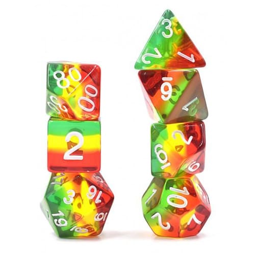 DnDice Acrylic Alchemy: Magic Dragoon Dice Set | Toys | Toy Street UK