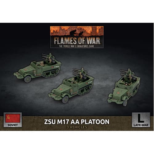 Flames of War: ZSU M17 Anti-Aircraft Platoon (x3 Plastic) | Toys | Toy ...