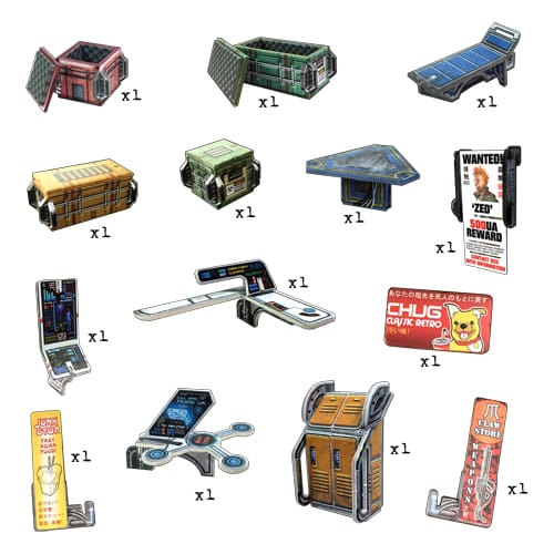 Battle Systems: Cyberpunk Scatter Terrain | Toys | Toy Street UK