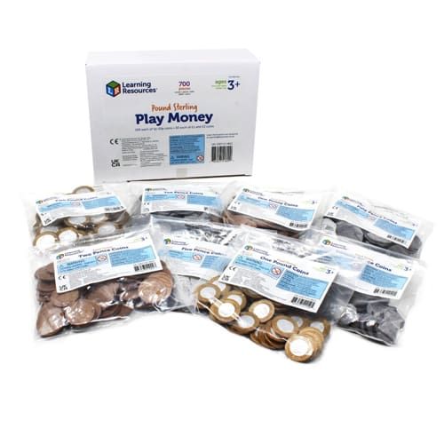 Pound Sterling Play Money (Set of 700 coins) | Toys | Toy Street UK