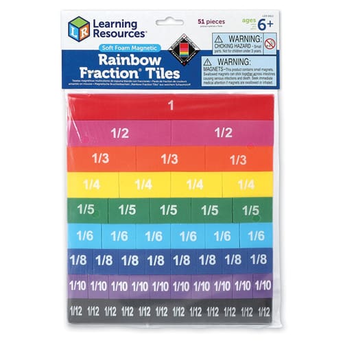 Rainbow Fraction Soft Foam Magnetic Tiles | Toys | Toy Street UK