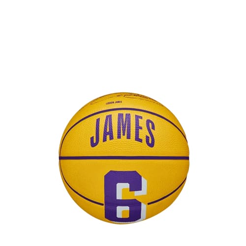 Wilson NBA Player Icon LeBron Basketball Mini Yello/Purple | Toys | Toy ...