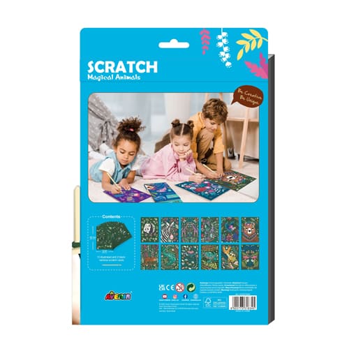 A4 Scratch Book - Magical Animals | Toys | Toy Street UK