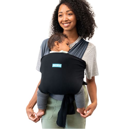 MOBY Easy Wrap Carrier - Charcoal/Black | Toys | Toy Street UK