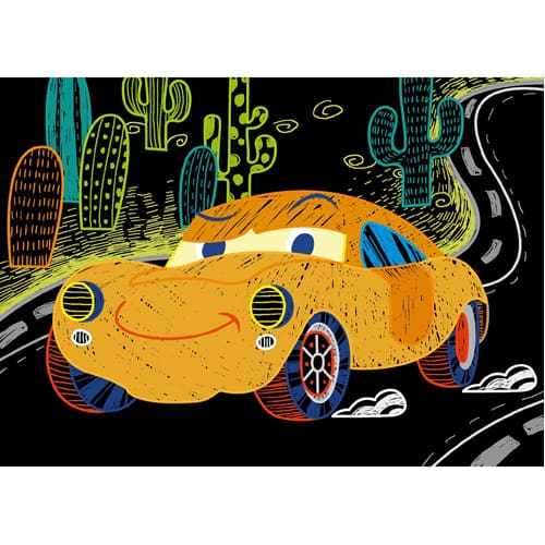 Mini Scratch Book - Cars | Toys | Toy Street UK