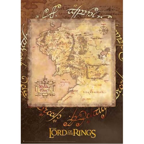 The Lord of the Rings: Middle Earth Puzzle - 1000 Pieces | Toys | Toy ...